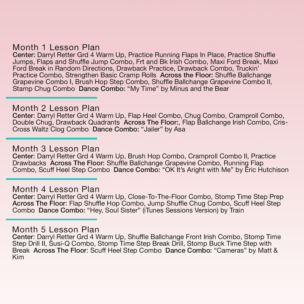 Dance Class Plans – Grade 4 Tap Bundle 1 by Darryl Retter | MusicWorks