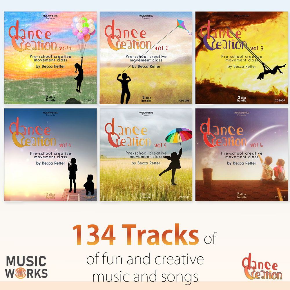 Dance Creation CD Bundle – 6 Preschool Dance Classes