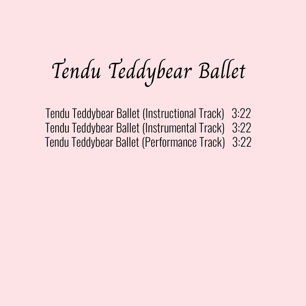Tendu Teddybear Ballet Dance